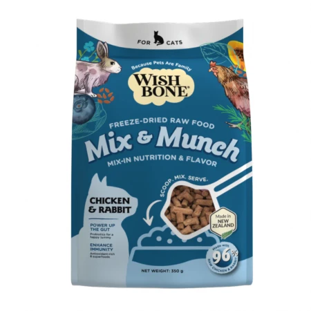 PetMaster | Wishbone Cat Food Mix & Munch Chicken & Rabbit 350g | Pet ...